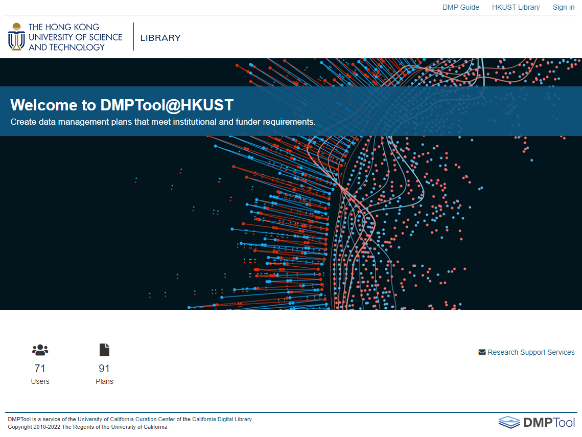 Launching DMPTool@HKUST for Data Management Plan Writing