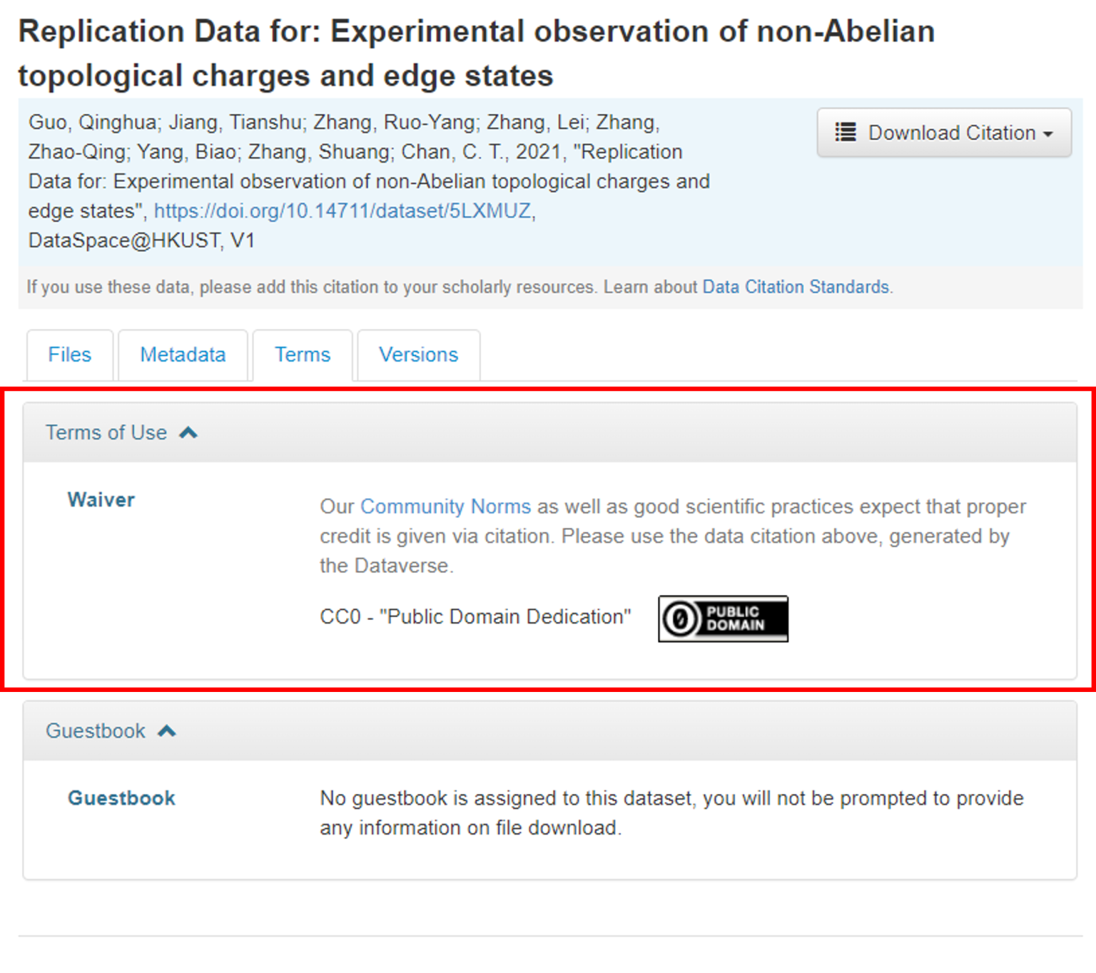 Metadata: A Key to Dataset Discovery