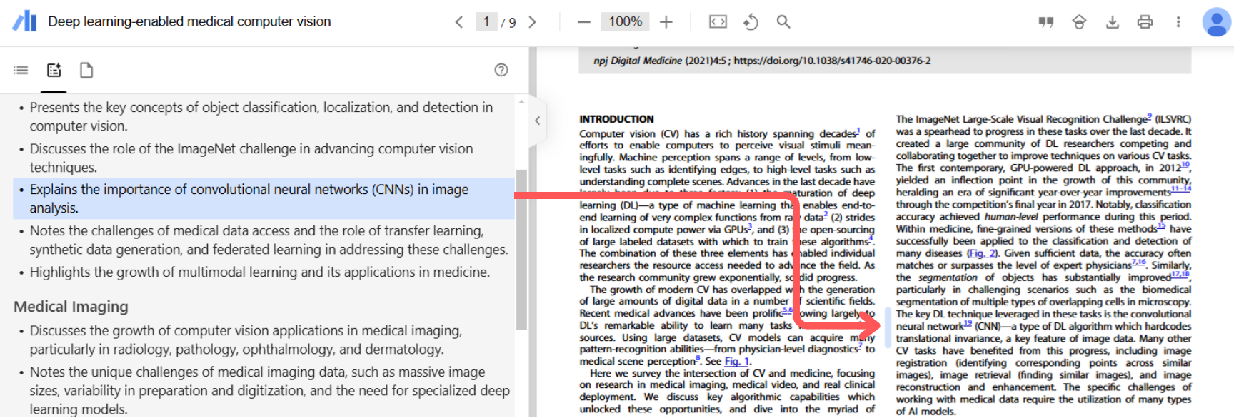 New AI Outline Feature in Google Scholar PDF Reader