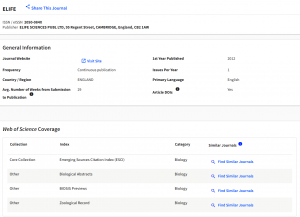 Changes to eLife’s Indexing Status – What Does This Mean for Authors?